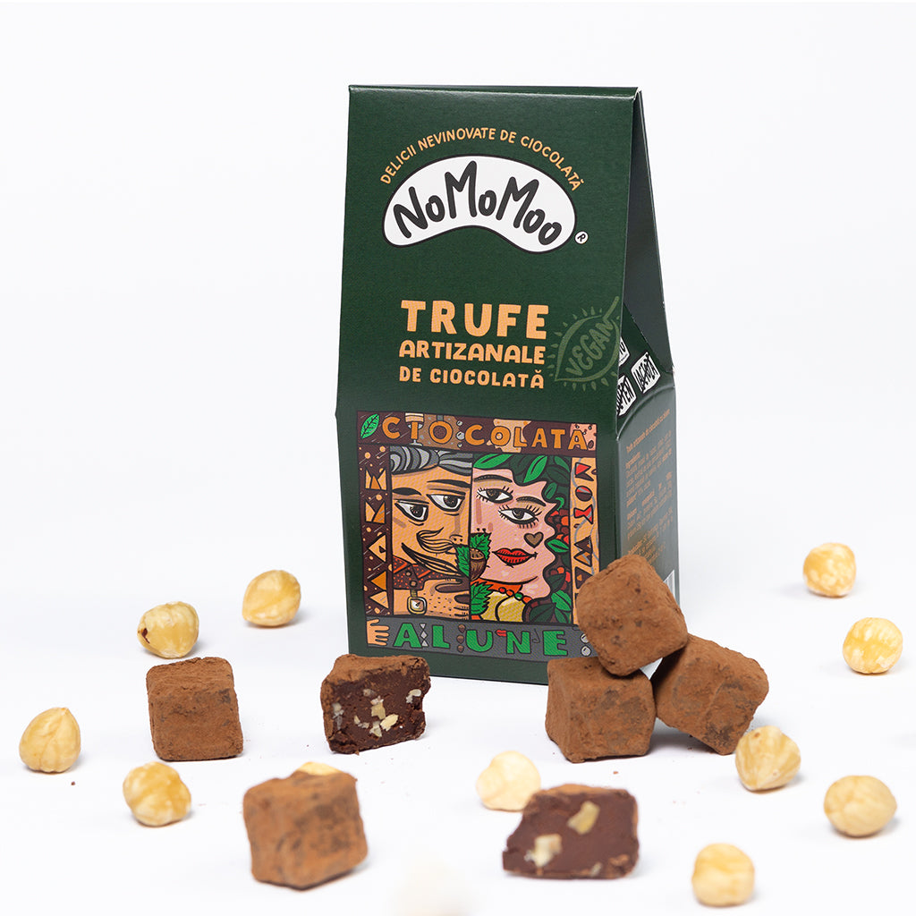 Trufe de Ciocolata cu Alune de Padure – NoMoMoo